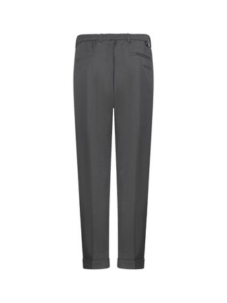low brand Mens Trousers Slim Carrot Fit Grey Virgin Wool