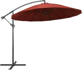 vidaXL Parasol suspendu avec poteau terre cuite 3 m vidaXL