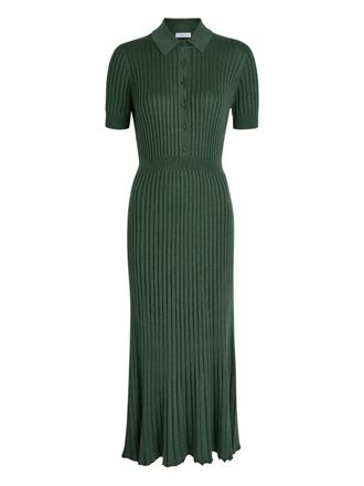 Gabriela Hearst robe mi-longue Amor en maille - Vert
