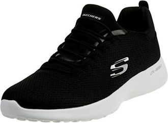 Skechers Dynamight 58360-GRY Chaussures de Sport pour Homme, Noir/Blanc, 43 EU