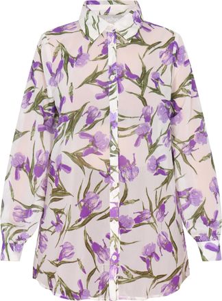 Usha Bluse Damen Hellviolett Mehrfarbig