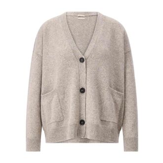 Massimo Alba Femme, Pulls, Gris, Taille: 36 FR Cardigan Luxueux en Cachemire et Alpaga