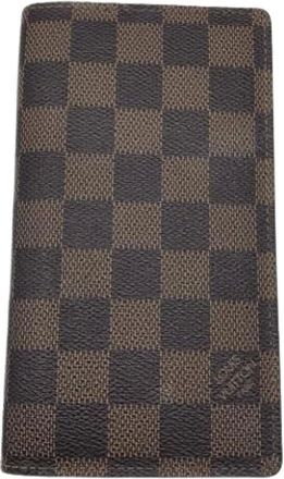 Louis Vuitton Portefeuille Pre-owned en toile Damier - Femme - Pre-owned - Brun - Taille: ONE Size