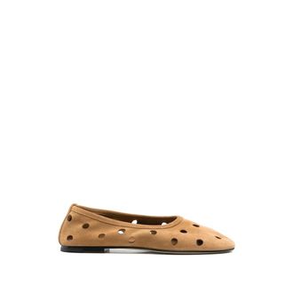 Dear Frances Femme, Chaussures, Beige, Taille: 41 EU Ballerines Balla Perforation