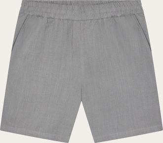 Knowledge Cotton Apparel Damen vegan Shorts Posey Weit Leinen Mix Ultimate Grau