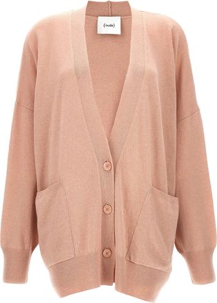 Nude Oversize Wool Cardigan - Beige