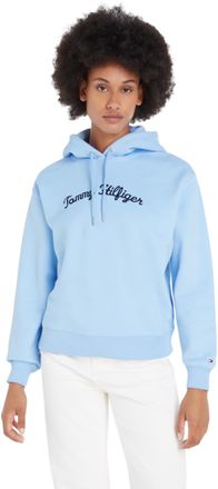 Tommy Hilfiger Damen Hoodie mit Kapuze, Blau (Vessel Blue), XXS