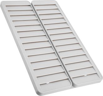 Pretyzoom POPETPOP F&auml;cher Kartenhalter aus Robustem Kunststoff Praktischer Wand Tischorganizer f&uuml;r Zeiterfassung Lagerkarten und Schul-ids Platzsparend und Lang