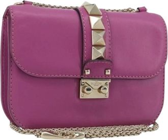 Valentino Sac bandouli&egrave;re vintage doccasion - Femme - Pre-owned - Violet - Taille: ONE Size