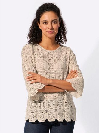 Witt Klassische Bluse Spitzentunika 3/4-Arm