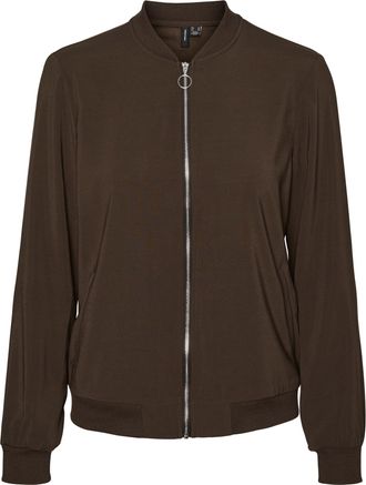 Vero Moda Damen VMCOCO L/S Bomber GA NOOS Kurzjacke, Chocolate Torte, L