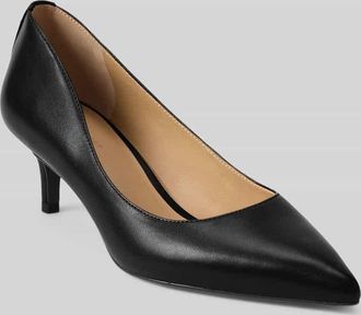 Lauren Ralph Lauren Pumps aus Leder mit elastischem Riemen Modell ADRIENNE