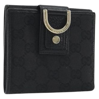 Gucci Portefeuille bifold en toile GG Pre-owned - Femme - Pre-owned - Noir - Taille: ONE Size