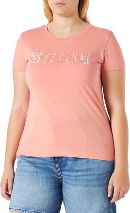 Mustang Jeans Damen Alexia C Print T-Shirt, Lobster Bisque 8131, S