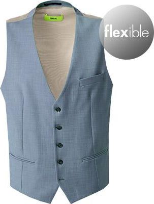 Cinque Herren Weste blau Schurwoll-Stretch