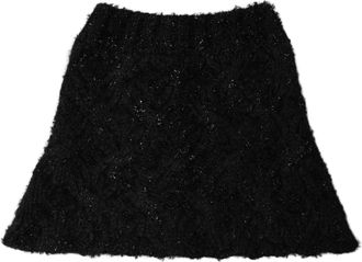 Dolce & Gabbana Cashmere Knit Scarf - Black