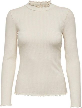 Jacqueline de Yong Langarmshirt Fransiska (1-tlg) Rüschen