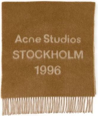 Acne Studios Echarpe &agrave; franges en laine