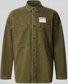 American Vintage Relaxed Fit Jeanshemd mit Label-Detail Modell UZATOWN CHEMISES