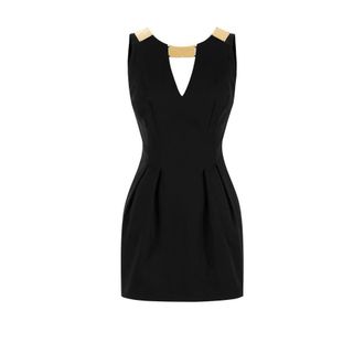 Elisabetta Franchi Damen, Kleider, Schwarzk, XSGr&ouml;&szlig;e