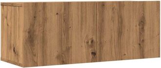 vidaXL Vidaxl - Meubles tv muraux 2 pcs ch&ecirc;ne artisanal 80x30x30 cm
