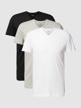 Ralph Lauren Unterhemd mit V-Ausschnitt im 3er-Pack