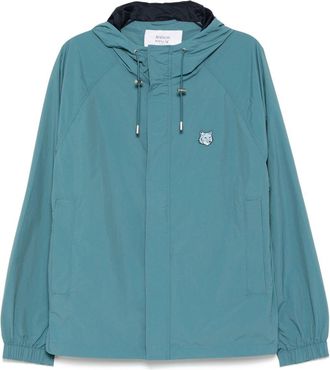 Maison Kitsun&eacute; Windbreaker mit Fuchskopf - Blau