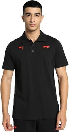 Puma Polo Formula 1 Essentials avec Petit Logo pour Hommes - Noir - Taille: S