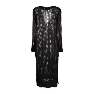 Ganni Blaues Mohair-Spitzen-Freizeitkleid - - Dresses - Damen - Blau - S