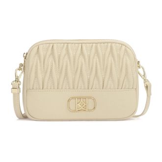 Kazar Beige Handtasche mit auff&auml;lligem Monogramm - - Bags - Damen - Beige - ONE SIZE