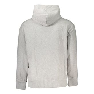 Tommy Hilfiger Logo-Embroidered Cotton Hoodie - Gray