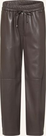 Marc Cain 7/8-Hose Ranchi In Lederoptik braun