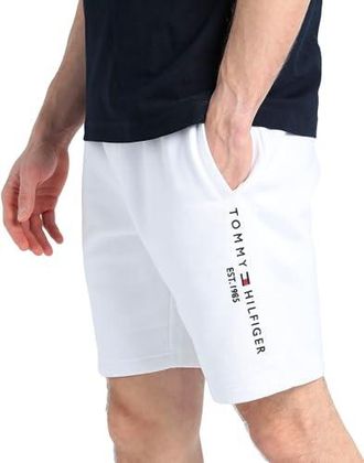 Tommy Hilfiger Short de survêtement avec logo Tommy brodé pour homme, blanc, L