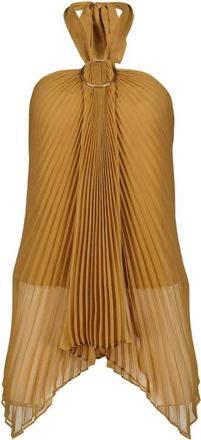Max Mara Femme, Tops, Brun, Taille: 34 FR Mxevalzer Pleated Top