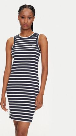 GANT Strickkleid 4201531 Dunkelblau Slim Fit