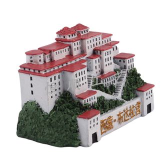 BESPORTBLE Baluue Potala Statue aus Kunstharz 10x5x6,8cm Filigrane Sandtischdeko und Schreibtischdekoration f&uuml;r Zuhause Formstabil Farbecht Langlebiges Mikro Lan