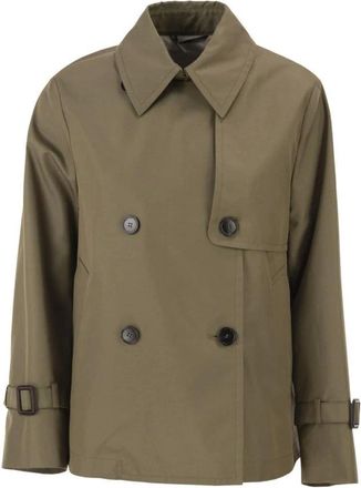 Max Mara Trench court Biglia - Femme - Manteaux - Vert - Taille: 40 FR