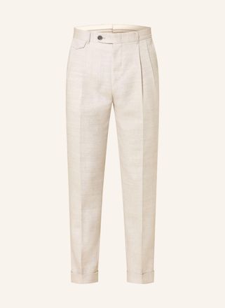 Windsor Windsor. Anzughose Sapo Slim Fit Mit Leinen beige
