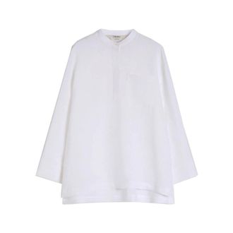 Max Mara Smmcantico Leinenhemd - - Blouses & Shirts - Damen - Wei&szlig; - 2XS