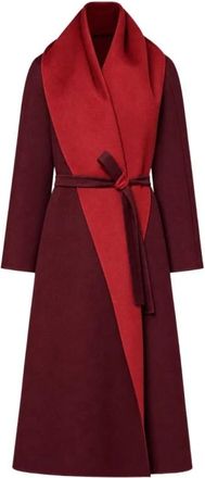Max Mara Manteau r&eacute;versible Foulard Mxtululo - Femme - Manteaux - Rouge - Taille: 38 FR