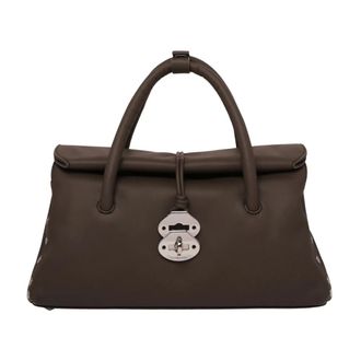 Zanellato Femme, Sacs, Brun, Taille: ONE Size Sac Postina &agrave; poign&eacute;e sup&eacute;rieure