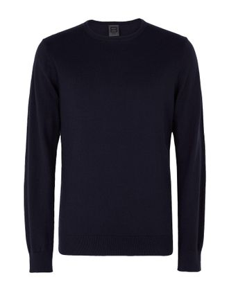 8 by YOOX COTTON-CASHMERE BLEND BASIC CREW-NECK JUMPER
