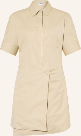 Loewe Hemdblusenkleid beige