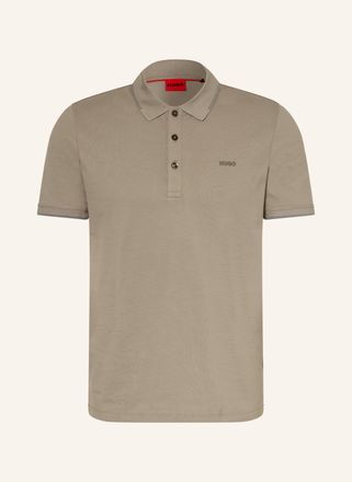 HUGO BOSS Hugo Jersey-Poloshirt Dinoso Slim Fit braun