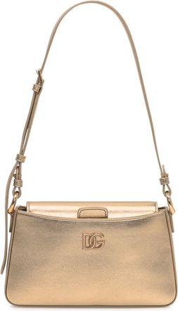 Dolce & Gabbana Femme, Sacs, Jaune, Taille: ONE Size Sac pour t&eacute;l&eacute;phone en cuir de veau lamin&eacute;