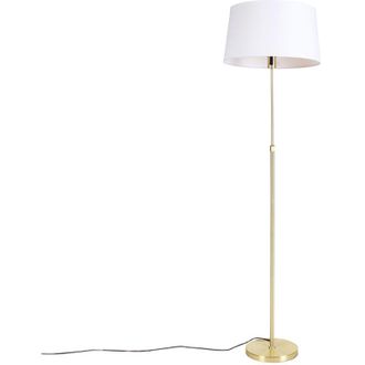 QAZQA Parte fl - led Dimmable Lampadaire variateur inclus - 1 lumi&egrave;re - h 172 cm - Dor&eacute;/Laiton - Moderne, Design - &eacute;clairage int&eacute;rieur - Salon i Chambre i