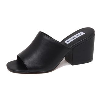 Steve Madden Schwarzer Ledersandalenschuh - - Shoes - Damen - Schwarzk - 40 EU
