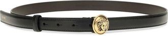 Versace Womens Black Calf Leather Bos Taurus Regular Belt