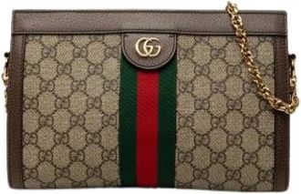 Gucci Sac bandouli&egrave;re Ophidia Pre-owned - Femme - Pre-owned - Beige - Taille: ONE Size