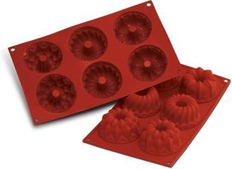 Silikomart Silikomart 20.061.00.0060 SF061 Moule Th&egrave;me Fantaisie 6 Cavit&eacute;s Silicone Terre Cuite, Variety